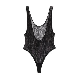 Wardrobe.NYC Wardrobe.nyc, Femme, Tops, Noir, Taille: 36 FR Body en Dentelle