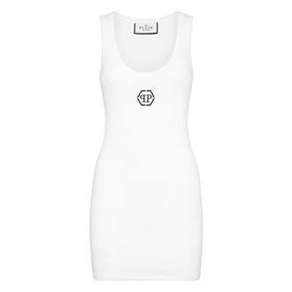 Philipp Plein Tanktop Kleid - - Dresses - Damen - Wei&szlig; - 2XL