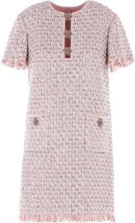 Valentino Garavani Femme, Robes, Rose, Taille: 38 FR Ribbon Tweed Dress