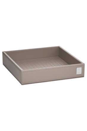Joop Tablett Bathline, Grau, Beige, quadratisch, 17x3.5x17 cm, Tischkultur & Servieren, Tabletts