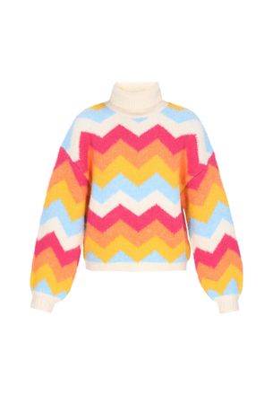 Izia Pullover Frauen cremewei&szlig; mehrfarbig