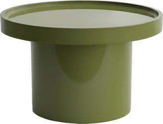 Oviala Couchtisch, rund, 50 cm, MDF, lackiert, Olivgr&uuml;n
