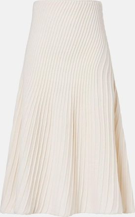 Alaia Ala&iuml;a Midirock aus Wolle und Kaschmir