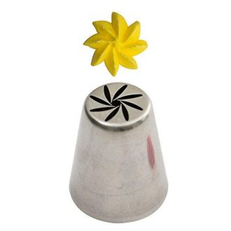 Decora Cornetto Blisterato Nr. 29 Windrad Blume, Edelstahl, Silber/Schwarz, 4x3,5x3,5 cm