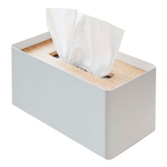 Yamazaki Tableware Box Cover Home Deckel | Stahl | Taschentuchh&uuml;lle, Einheitsgr&ouml;&szlig;e, Esche