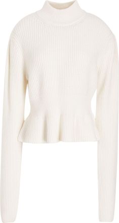 8 by YOOX WOOL BLEND RIBBED CREWNECK JUMPER