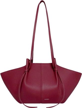 Yuzefi Femme, Sacs, Rouge, Taille: ONE Size Sac port&eacute; &eacute;paule Mochi en cuir grain&eacute;