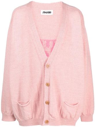 Magliano cardigan en intarsia &agrave; col v - Rose