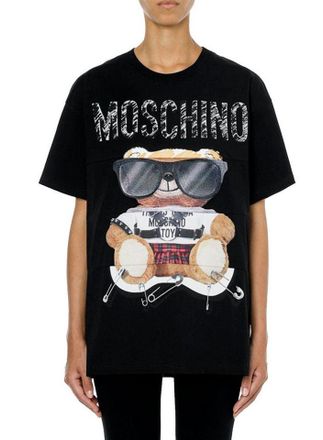 Moschino T-Shirt Couture Teddy Bear Oversize Loose Fit Teddyb&auml;r Top