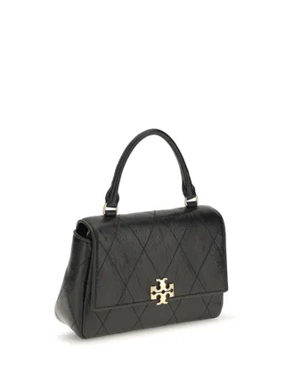 Tory Burch Womens Charlie Mini Handbag Black Calf Leather Bos Taurus Wallet