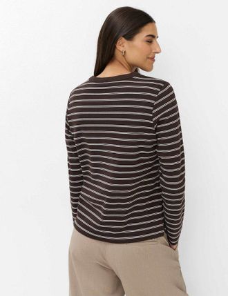 Brax Kurzarmshirt Style CIRA L Jersey: Streifen-Shirt aus reiner Baumwolle