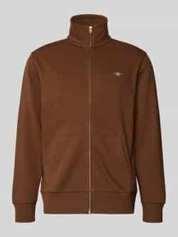 GANT Sweatjacke mit Label-Stitching