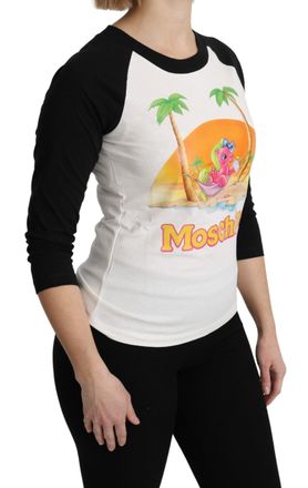 Moschino Womens White Cotton T-Shirt My Little Pony Top Tshirt