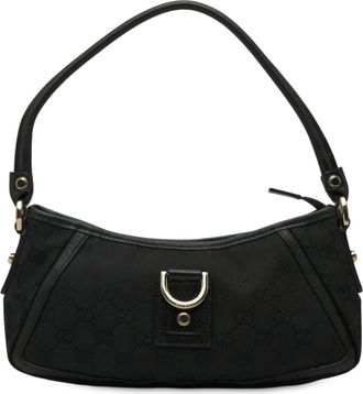 Gucci Crossbody Bags - GG Canvas Abbey D Ring Pochette - Gr. unisize - in Schwarz - f&uuml;r Damen