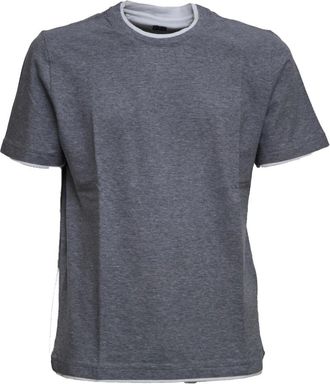 Fedeli Homme, Tops, Gris, Taille: XL T-shirt Jersey Melange