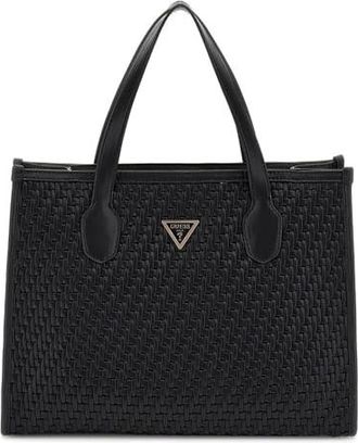 Guess Sac &agrave; main Silvana 2 Comp pour femme Noir, noir, One Size, Sac fourre-tout Silvana 2 Comp