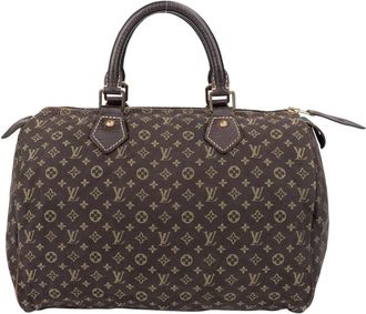 Louis Vuitton Crossbody Bags - Louis Vuitton Mini Lin Monogram Speedy 30 Handbag - Gr. unisize - in Braun - f&uuml;r Damen