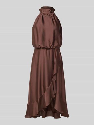 Swing Neckholder-Cocktailkleid mit Volants