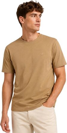 Off-white T-Shirt f&uuml;r Herren, Baumwolle, Schmal (Beige)