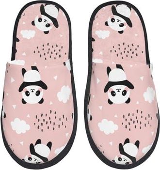 Generic Panda Homme Femme Pantoufles L&eacute;g&egrave;res Chaussons Antid&eacute;rapantes Chaussures De Maison Pour Hiver Ext&eacute;rieur Int&eacute;rieur L