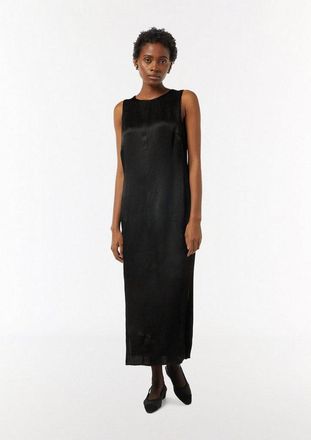 Comma Maxikleid Kleid Kleid mit Crépestruktur und Schlitzen