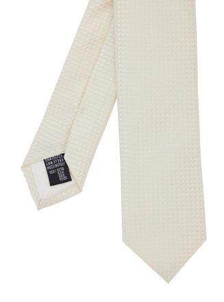 Emporio Armani Mens Tie White Silk Ties & Bow