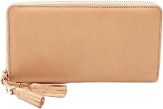 Gucci Portefeuille long en cuir Pre-owned - Femme - Pre-owned - Beige - Taille: ONE Size