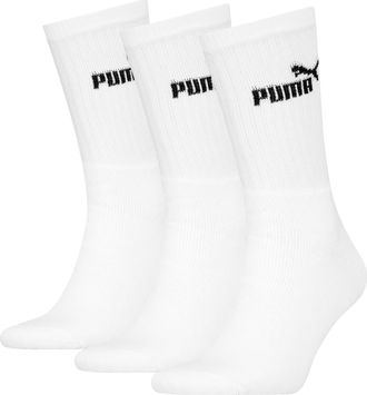Puma Freizeitsocken PUMA, Herren, Gr. 35-38, wei&szlig;, Obermaterial: 80% Baumwolle, 16% Polyester, 3% Polyamid, 1% Elasthan, unifarben, elastisch, Socken, Atmu
