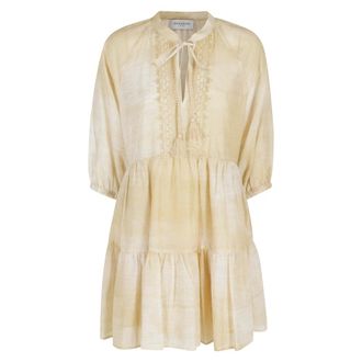 Ermanno Scervino Femme, Robes, Jaune, Taille: 36 FR Robe Midi