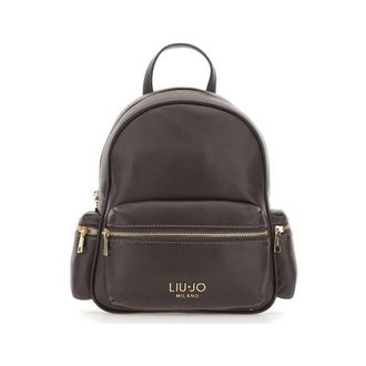 Liu Jo Sac &agrave; dos avec logo - Femme - Sacs - Brun - Taille: ONE Size