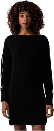 Patrizia Pepe Robe courte en maille - Femme - Robes - Noir - Taille: 36 FR