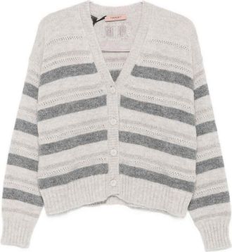 Twinset Rundhalspullover - Grau