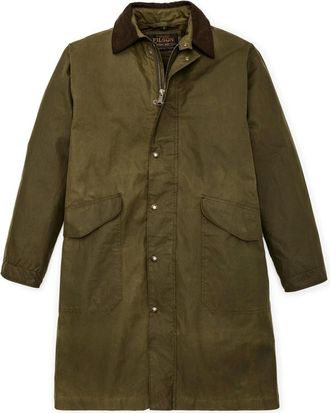 Filson Homme, Manteaux, Vert, Taille: M Cover Cloth Trench Coat