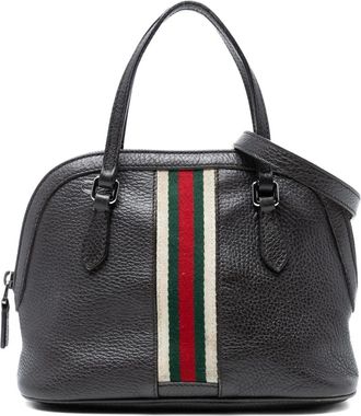 Gucci mini sac à bandoulière Dome à bande Web (2016-2025) - Marron