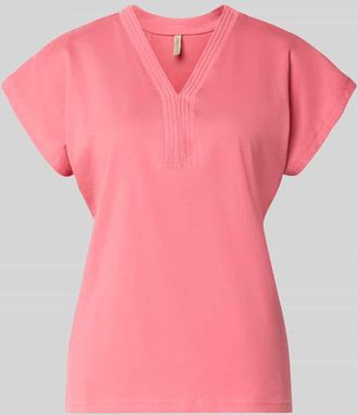 Soyaconcept T-Shirt mit V-Ausschnitt Modell DERBY