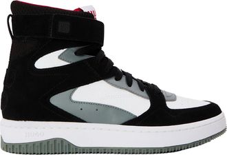 HUGO BOSS Hugo - Kilian Hito Ltmx Sneaker f&uuml;r Herren, Wildleder (Wei&szlig;/Schwarz)