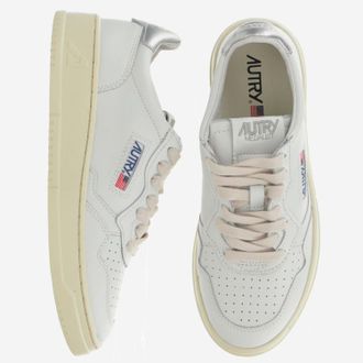 Autry Womens Sneakers Medalist Silver Leather Trainers