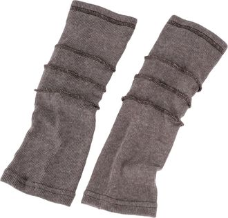 Guru Shop Beinstulpen, Feinstrick Stulpen mit Overlock - Cappuccino, Herren/Damen, Baumwolle