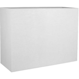 Eda plastique Bac a fleurs Muret Loft Graphit - 46 l - 78,5 x 29,5 x 60 cm - Blanc ceruse