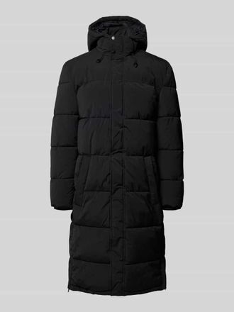 Christian Berg Steppjacke mit Kapuze und seitlichen Rei&szlig;verschl&uuml;ssen