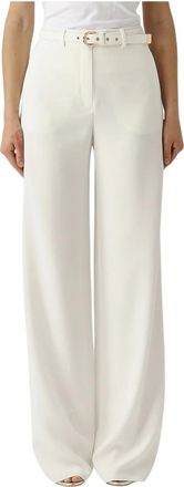 Max Mara Femme, Pantalons, Blanc, Taille: 36 FR Pantalon Cady