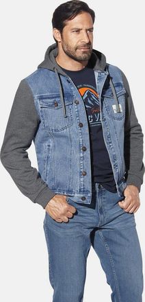 Jan Vanderstorm Jeansjacke INGMARK mit Kontrast-Kapuze