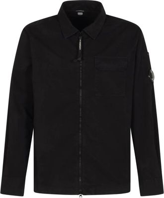 C.P. Company C.p. Company, Homme, Vestes, Noir, Taille: M Surchemise Zipp&eacute;e en Gabardine