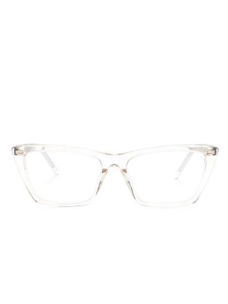 Saint Laurent Eyewear lunettes de vue Mica Thin - Blanc