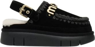 Mou Femme, Chaussures, Noir, Taille: 38 EU Bride Clog avec bride arri&egrave;re