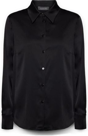 Elena Miro Femme, Blouses et Chemises, Noir, Taille: 54 FR Chemise en satin stretch