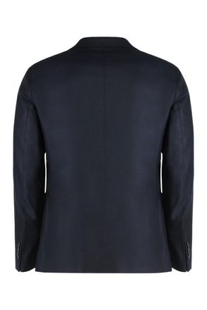 Tagliatore Mens Single-Breasted Jacket Blue Virgin Wool Suit & Dinner