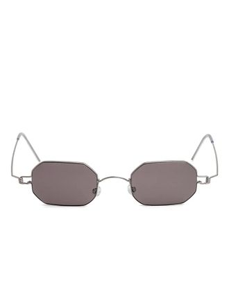 Lindberg lunettes de soleil &agrave; monture g&eacute;om&eacute;trique - Argent