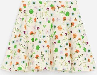 Arket Bedruckter A-Linien-Rock -Wei&szlig;