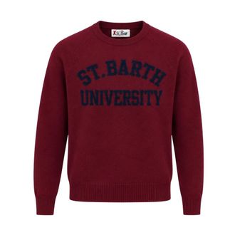 MC2 Saint Barth Heron Rundhals-Strickpullover - - Knitwear - Herren - Rot - L